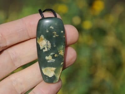 Inanga Flower Pounamu Ruru — A Carved Piece